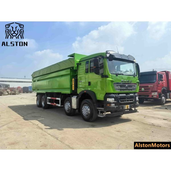 Quality Used Sinotruk Howo TX 8x4 Dump Truck for Sale in Guinea | 400HP 12 Wheeler LHD Tipper Price for sale