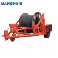 Quality Power Construction Double Reel Cable Drum Trailer Machinery High Precision for sale