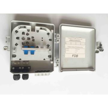 Quality 8 Core Wall Mount Fiber Distribution Box With PLC Splitter Waterproof Outdoor for sale