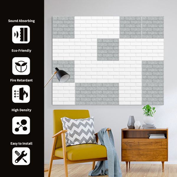 Quality Environment-friendly PET panel Polyester Fiber Sound Absorption Wall Board for sale