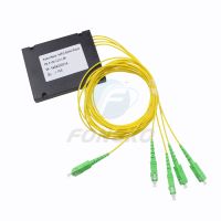 Quality 1x4 Gpon Mini Fiber Optic Splitter Single Mode With Sc Connector for sale