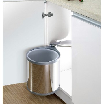 Quality Durable Kitchen Cabinet Accessories Pull - Out Assembly Waste Bin For Storage for sale