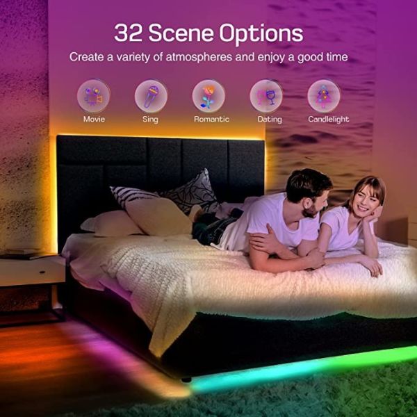 Quality Bluetooth 9m Smart RGB Light Strip With RF OEM ODM for sale