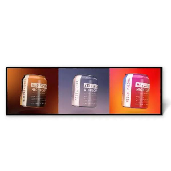 Quality Stretched Bar LCD Display 500cd/M2 Brightness For Advertising for sale