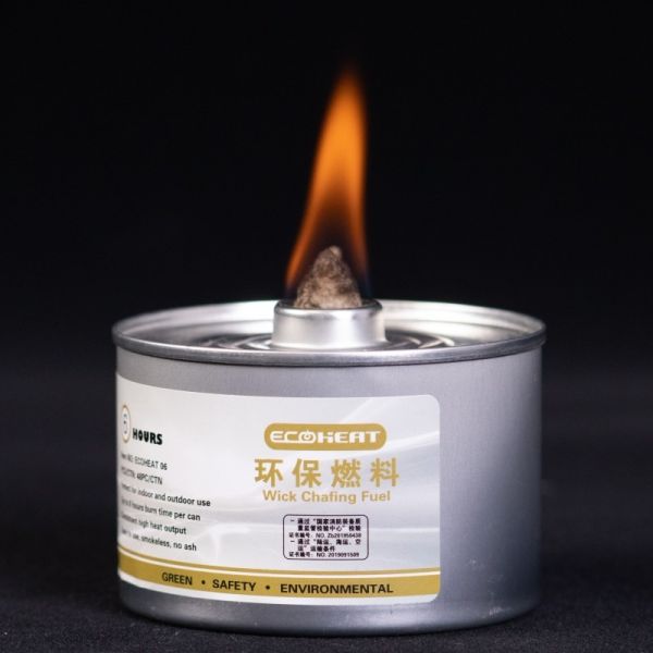Quality 6hrs 7oz Chafing Fuel Can Plastic Cap Handy Wick Sterno 170F Buffet Dish Heater for sale