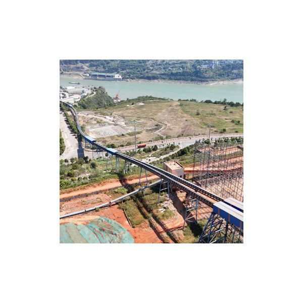Quality Pipe Belt Conveyor Enclosed Dust-Free Bulk Material Handling for Mining & Cement for sale