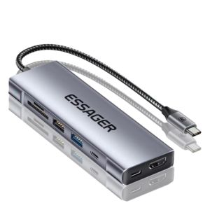Quality 8 In 1 Expansion USB C Hub 10Gbps With M.2 SATA SSD Disk Enclosure Port for sale