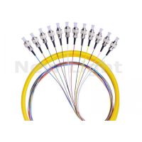 Quality FC UPC 12 Core Single Mode Fiber Optic Pigtail with 0.9mm Diameter for Data for sale