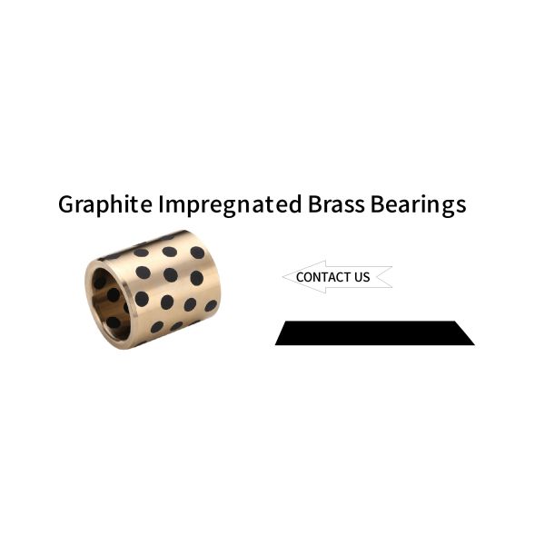 Graphite Impregnated Bronze Bushing ZCuSn12 Oilless Bushes Self Lubricated Brass Bearing