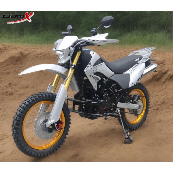 Quality Single Cylinder 200cc Dual Sport Motorcycle Two Pipes Muffler Alloy 4 Stroke Dirt Bike for sale