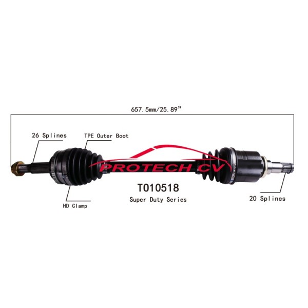 Quality 2003-2009 Toyota Prius Front Drive Axle Assembly CV Right Front Drive Axle for sale