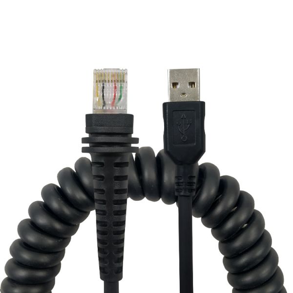 Quality 5V Coiled USB Barcode Scanner Cable CBL-500-500-C00 For Honeywell for sale
