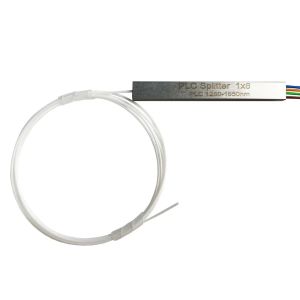 Quality Mini Steel Tube 1x4 Fiber Splitter PLC 0.9mm 1 Meter Without Connector for sale