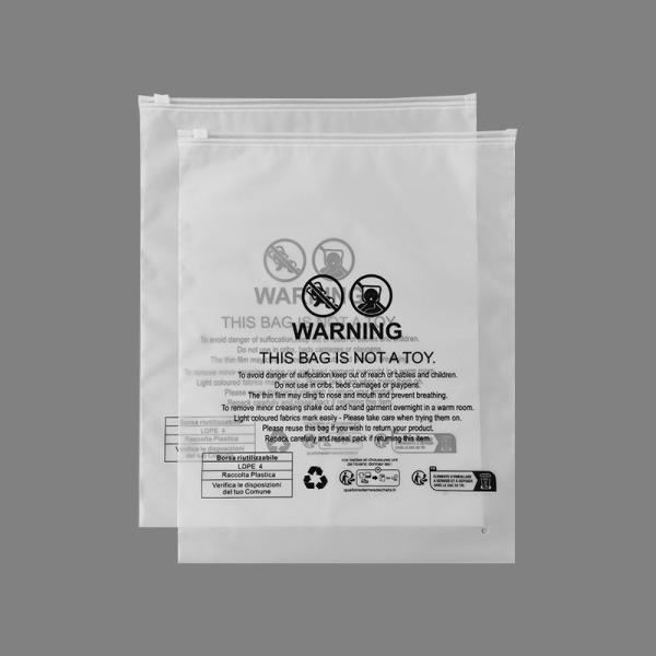 Quality Recyclable Waterproof Transparent Package Custom Plastic Zip Bags With Logo for sale