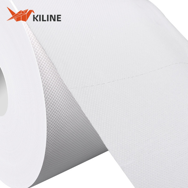 Quality Pure Wood Pulp Jumbo Industrial Cleaning Paper Roll 18gsm×3 Ply for sale