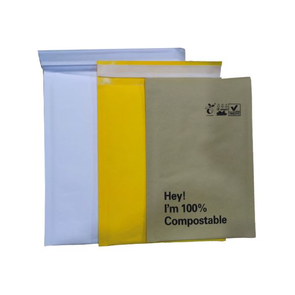 Quality Eco Friendly ISO9001 Kraft Paper Bubble Mailers Biodegradable for sale