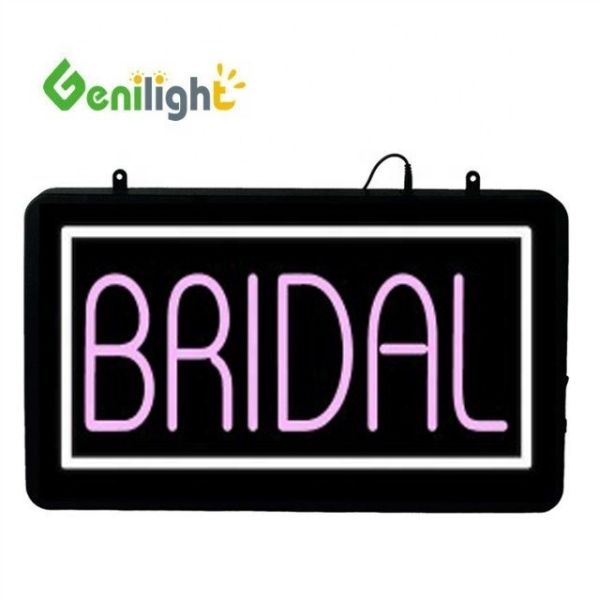 Quality Genilight 56*33 cm LED BRAKES Neon Open Sign for DIY Projects in Retail for sale
