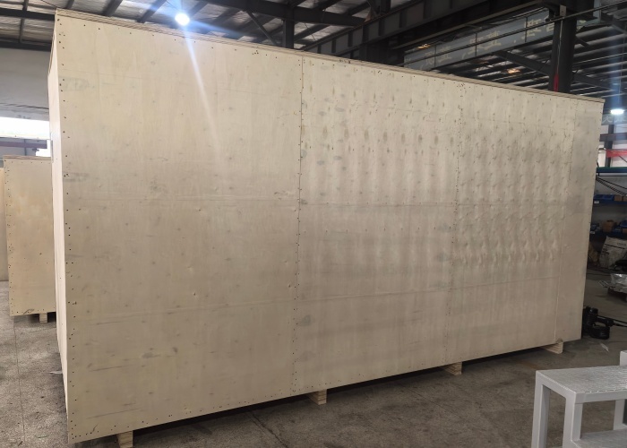 Palletizing robot packaging and delivery process