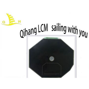 Quality VA Black Round Shape 3.0V Monochrome VA 7 Segment Lcd Display Module for sale