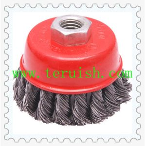 Quality Twist Knotted Screw & Bowl Wire Wheel Brushes TRT08 for sale