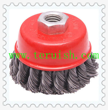 Quality Twist Knotted Screw & Bowl Wire Wheel Brushes TRT08 for sale