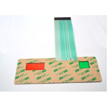 Quality Non Tactile Flat Metal Dome Membrane Switch Company With Transparency Display for sale