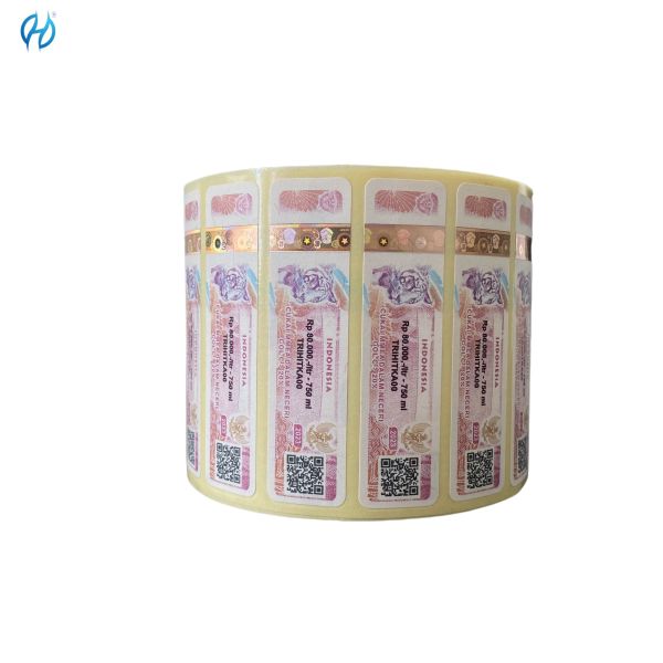 Quality Custom Holographic Security Stickers Offset Printed Permanent Adhesive Glossy/Matt Finish for sale