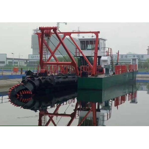 Quality CCS 7.5m Steel Mud Dredger with 1500m Discharge Distance Draft 1 Meter for sale