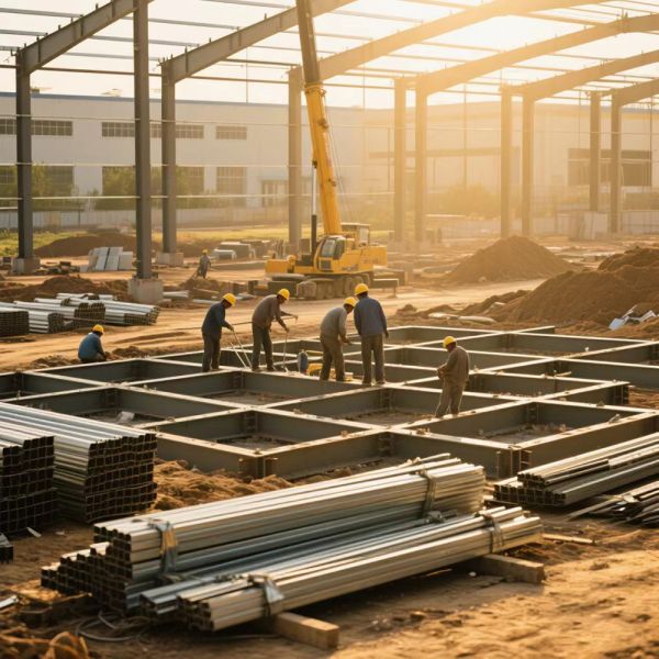 Quality Large Span Prefabricated Steel Structure Warehouse Building Quick Assembly for sale