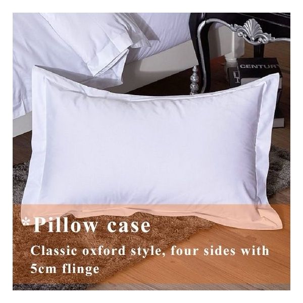 Quality Custom Size Breathable Hotel Bedding Set White Cotton Bed Sheet for sale
