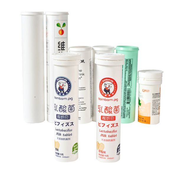 Quality Customized Logo PP Effervescent Tablet Tube With Cap 6 Colors MAX Print PP for sale