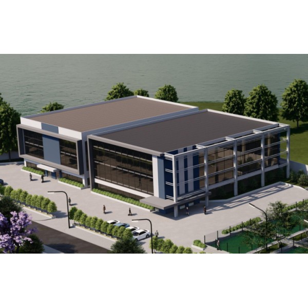 Quality Sturdy Prefabricated Commercial Metal Office Buildings Windproof for sale