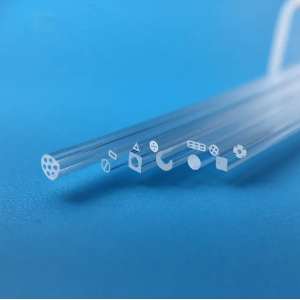 Quality 1100 Degree Quartz Glass Tubes Double Holes Four Holes Six Holes Multi Holes for sale