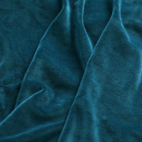 Quality Indigo Blue Super Soft Plush Fabric 100% Polyester Plain for sale
