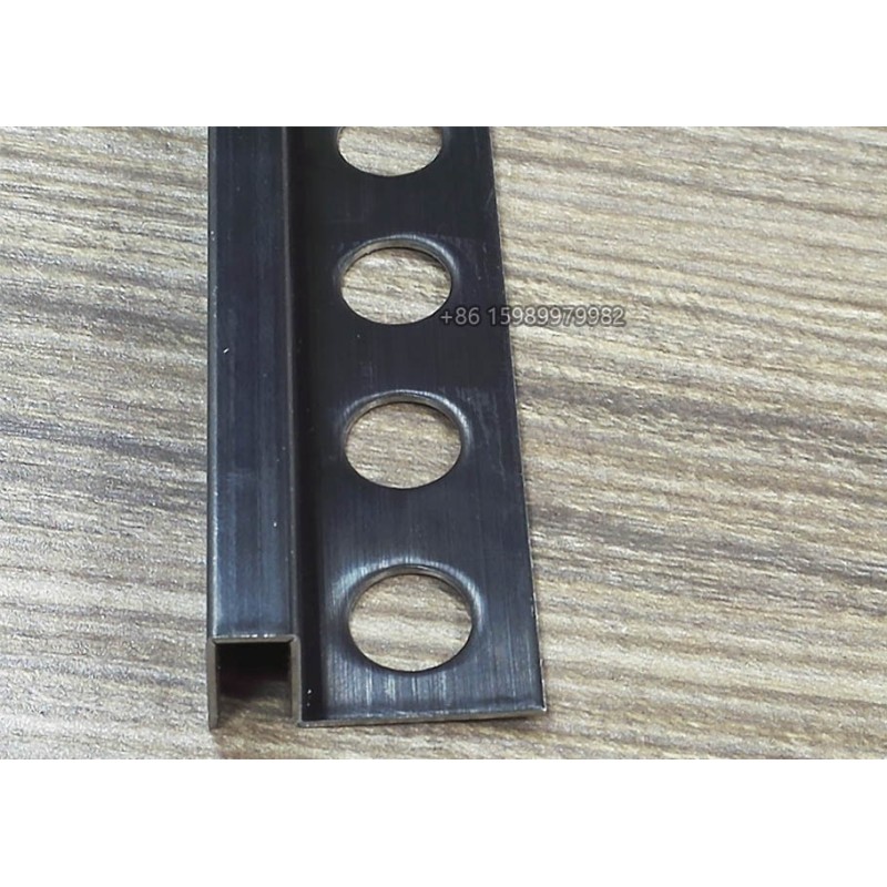 brushed stainless steel corner trim