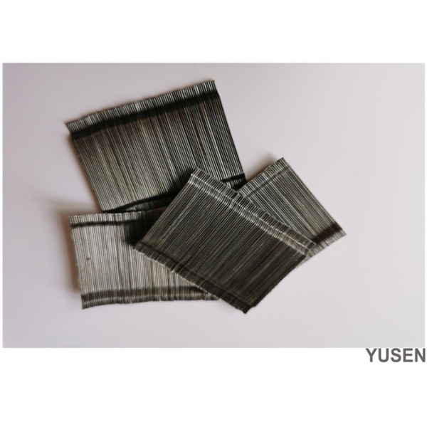 Quality 1180Mpa Hooked Glued Steel Fiber For Concrete Reinforcement for sale