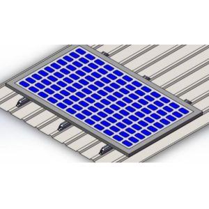 Quality Anodized Aluminum Roof Structure PV Mounting Brackets Metal Roof Solar Mounting for sale