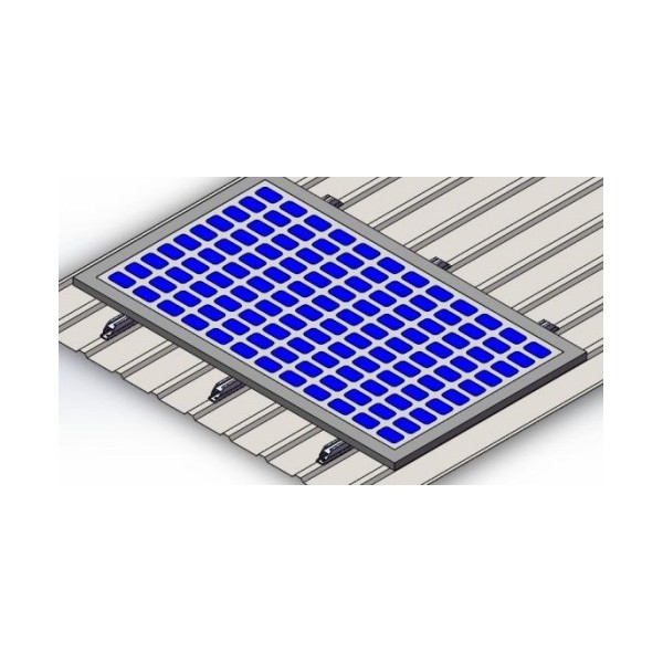 Quality Anodized Aluminum Roof Structure PV Mounting Brackets  Metal Roof Solar Mounting Systems panel  brackets for sale