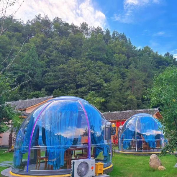 Quality Polycarbonate Dome Tent Modular Prefab PC Crystal Bubble Dome House for sale