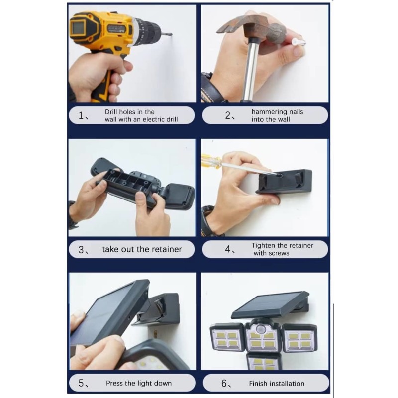 Solar LED floodlight product image 1