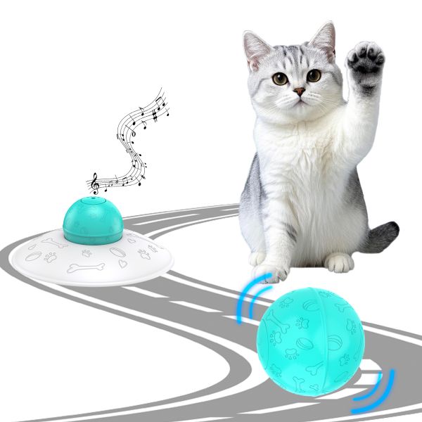 Quality Interactive 3-in-1 Cat Dog Toy Durable Rechargeable Automatic Rolling Ball Eco-Friendly Plastic Lovely Stick Feather Wand for sale
