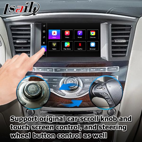 Quality Android 13 Carplay interface Box Yandex Navi For Infiniti QX60 / JX35 Qualcomm 8 for sale