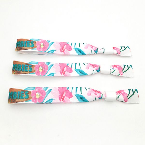 Quality Custom Event Festival Party RFID Wristbands with Polyester Fabric and Logo for sale