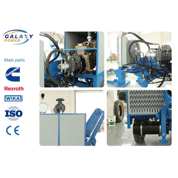 Quality 2.5km/H Electrical Cable Pulling Equipment , 4800kg Hydraulic Cable Puller for sale