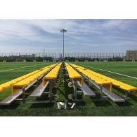 Quality Outdoor Portable Aluminum Sports Benches , Temporary Spectator Stands With HDPE for sale
