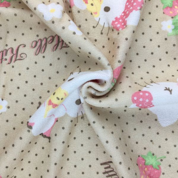 Quality Flowery Cartoon Printed Microfiber Cleaning Cloth Fabric Customized for sale