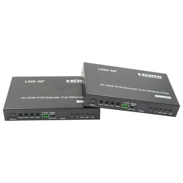 Quality 4K 120m AV Over POE HDMI Extender 60KM USB KVM Extender Over Fiber for sale