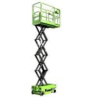 Quality Self Propelled Hydraulic Turning Wheels Mini Scissor Lift Work Platform For 1 Man for sale