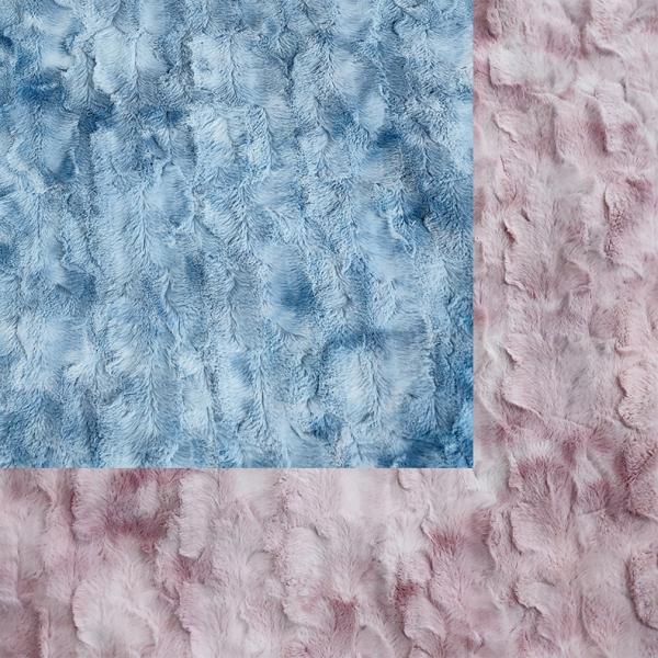 Quality Blanket Tie Dyed Pv Fleece Brush Fur Fabric 260gsm for sale