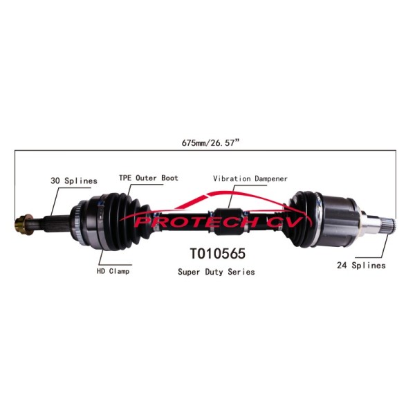 Quality TO10565 Lexus RX350 Axle Cv Shaft Assembly Cv Axle Right Side Heavy Duty Clamp for sale